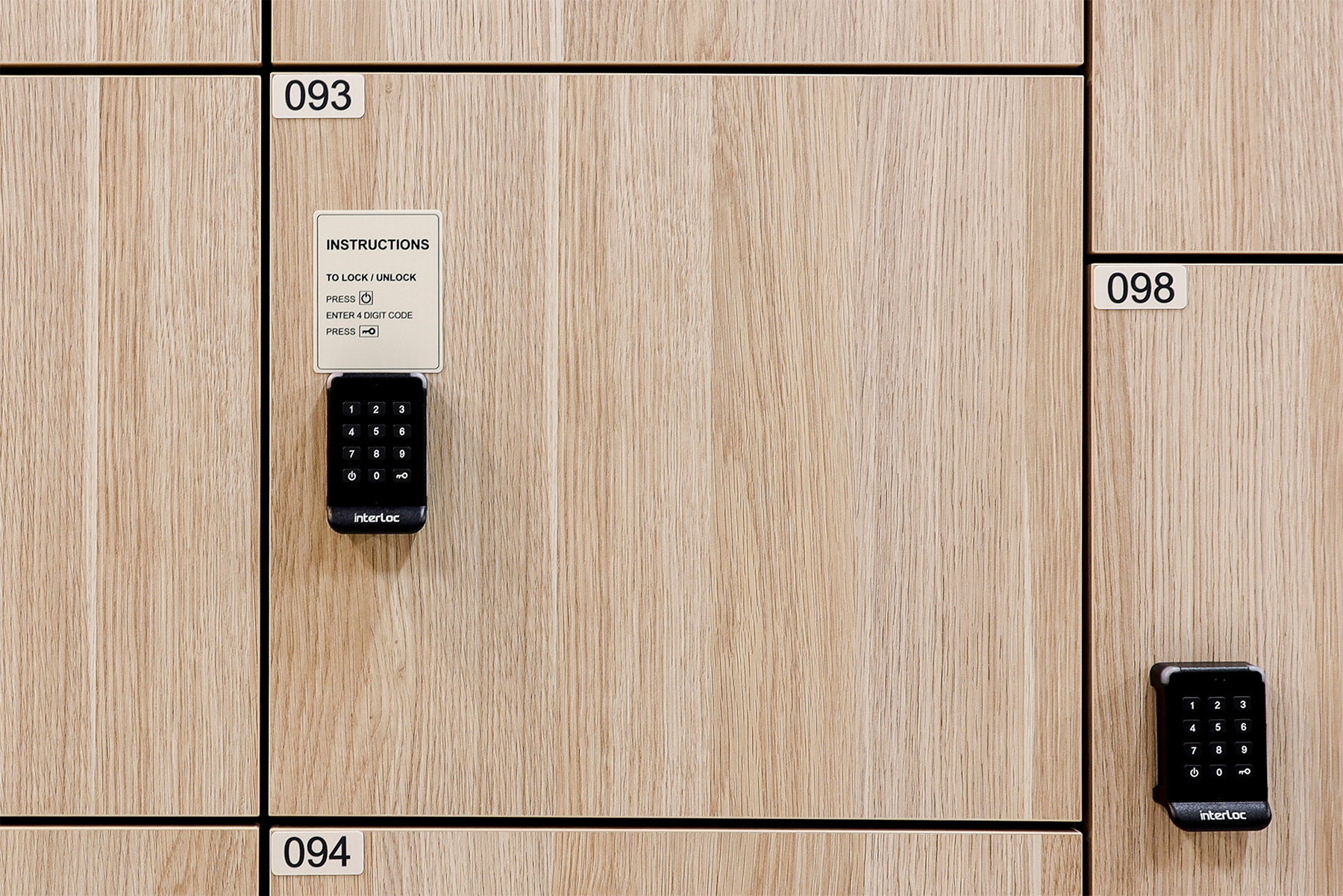 Self-service lockers, National Portrait Gallery